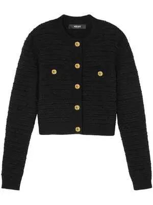 Versace Tweed Bouclé Jacket - Black