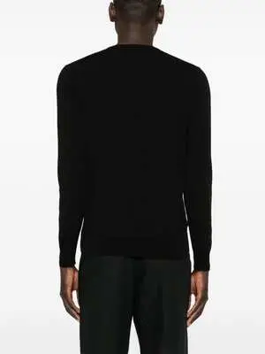 BALLANTYNE Fine-knit Cotton Sweater - Black