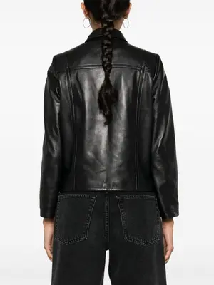 Zadig&Voltaire Litchi Leather Jacket