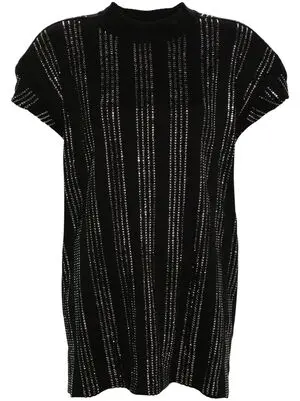 Attico Laurie Crystal-embellished T-shirt