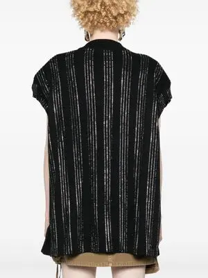 Attico Laurie Crystal-embellished T-shirt
