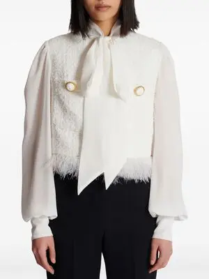 Balmain Panelled Tweed Jacket