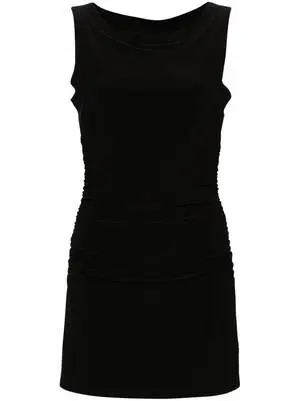 Norma Kamali Pickleball Sleeveless Mini Dress - Black