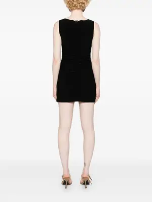 Norma Kamali Pickleball Sleeveless Mini Dress - Black