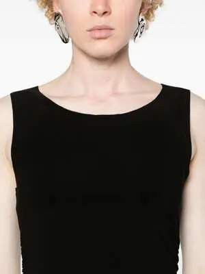 Norma Kamali Pickleball Sleeveless Mini Dress - Black