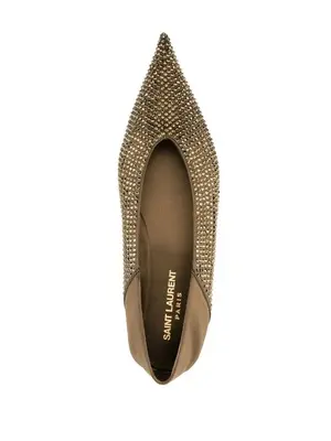 Saint Laurent Nour Slippers - Green