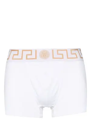 Versace Greca Border Boxers - White
