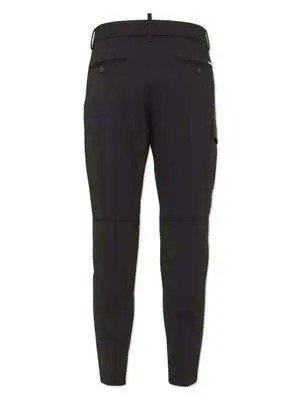 Dsquared2 Tapered Cargo Trousers - Black