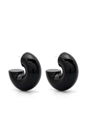 UNCOMMON MATTERS Beam Hoop Earrings - Black