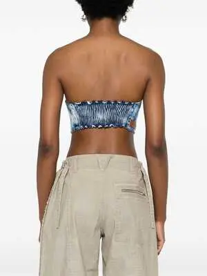 Palm Angels Washed Denim Corset