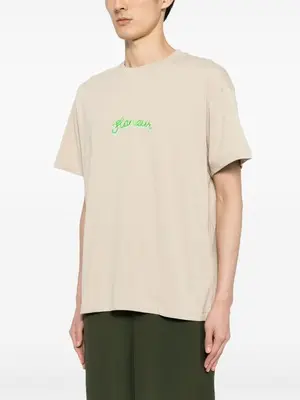 FLANEUR Signature Watercolor Cotton T-shirt - Neutrals