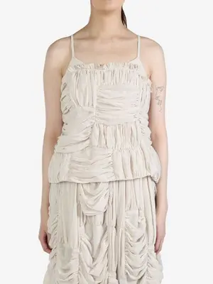 COMME DES GARÇONS TAO Comme Des Garçons Comme Des Garçons Draped Sleeveless Top
