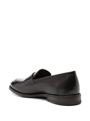 HENDERSON BARACCO Penny-slot Leather Loafers - Brown