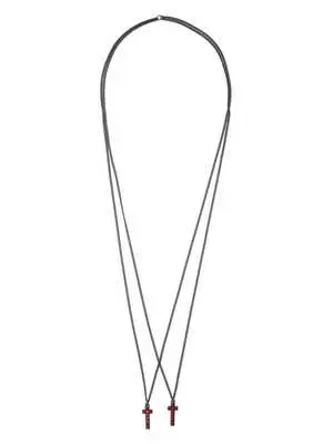 Dsquared2 Cross Pendant Necklace - Black
