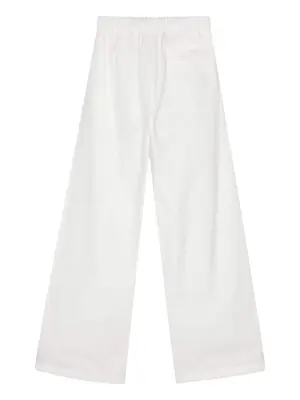 AMOMENTO Pleat-detail Straight-leg Trousers