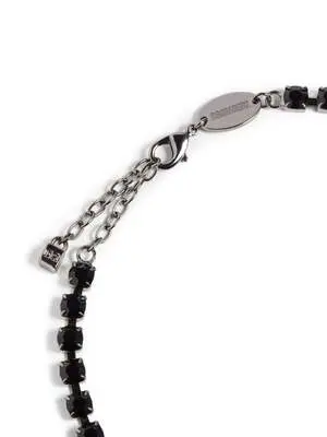 Dsquared2 Classic Crystal Embellishment Necklace - Silver