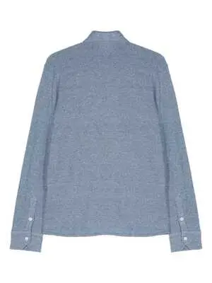 Fedeli Cashmere-linen Blend Long-sleeve Shirt