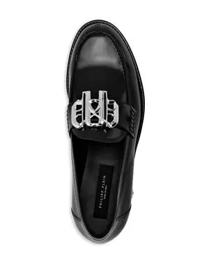 Philipp Plein Logo-plaque Leather Loafers