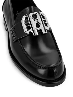 Philipp Plein Logo-plaque Leather Loafers