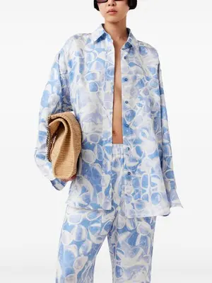 Stella McCartney Graphic Print Silk Shirt