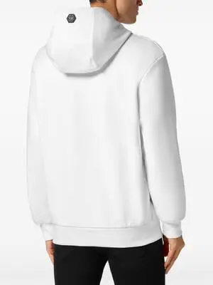 Philipp Plein Skull Logo-print Hoodie - White