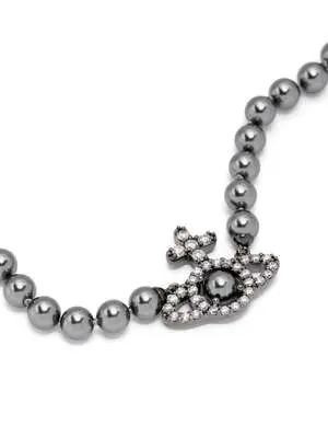 VIVIENNE WESTWOOD Olympia Orb-charm Pearl Necklace