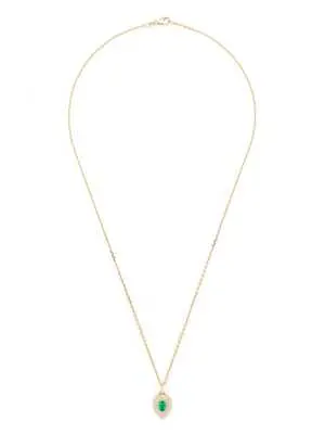 ANITA KO 18k Yellow Loulou Emerald And Diamond Locket Necklace - Gold