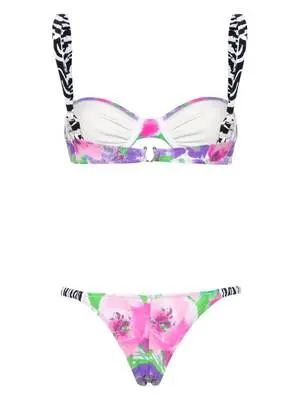 Remain Birger Christensen Floral And Zebra Print Bikini