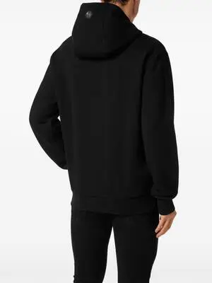 Philipp Plein Embellished Logo-print Hoodie - Black