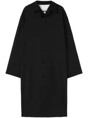 JIL SANDER Buttoned Wool Overcoat