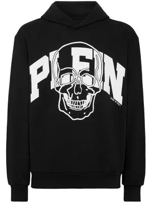 Philipp Plein Skull Logo-print Hoodie - Black
