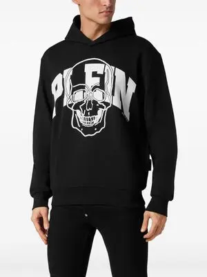 Philipp Plein Skull Logo-print Hoodie - Black