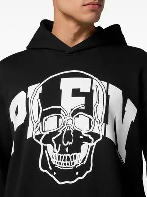 Philipp Plein Skull Logo-print Hoodie - Black