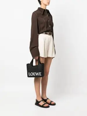 Loewe Small Raffia Tote