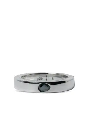 PARTS OF FOUR Sistema Blue Diamond Ring - Silver