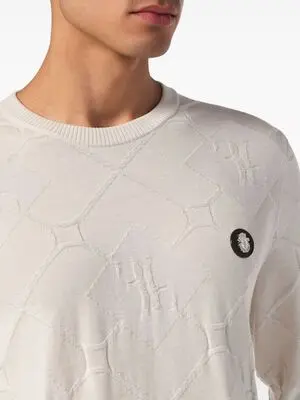 BILLIONAIRE Intarsia-knit Jumper - White
