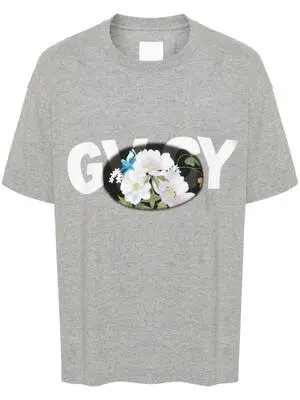 Givenchy Mélange Cotton T-shirt - Grey