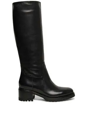 Santoni Knee-length Leather Boots