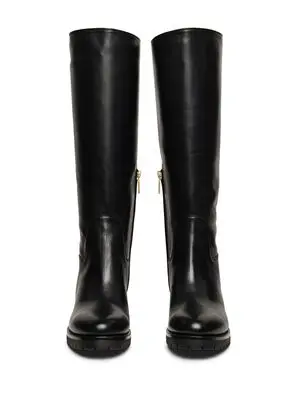 Santoni Knee-length Leather Boots