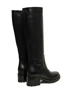 Santoni Knee-length Leather Boots