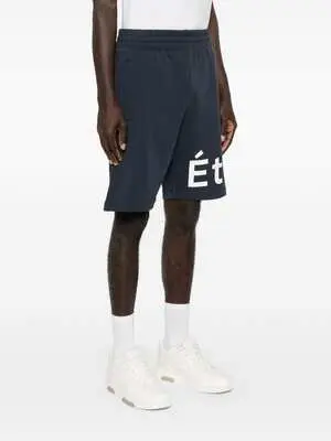 Études Studio Tempera Logo-print Shorts - Blue