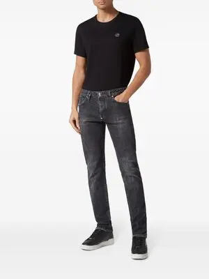 Philipp Plein Low-rise Straight-leg Jeans - Black