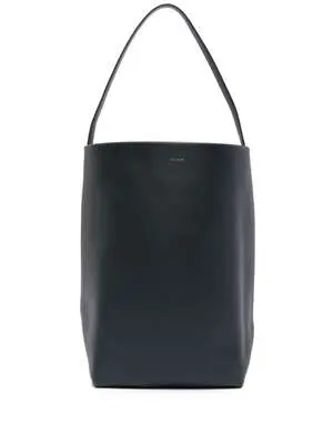 North South Leather Tote Bags