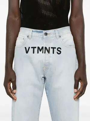 VTMNTS Logo-embroidered Jeans