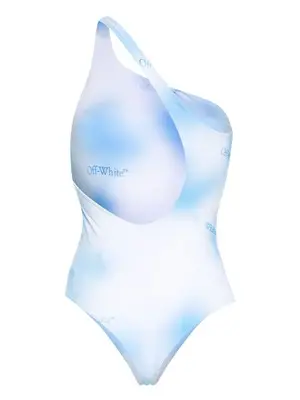 Off-White Logo-print Ombré Swimsuit