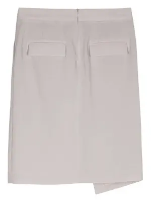 J KOO Asymmetric Wrapped Skirt - Neutrals