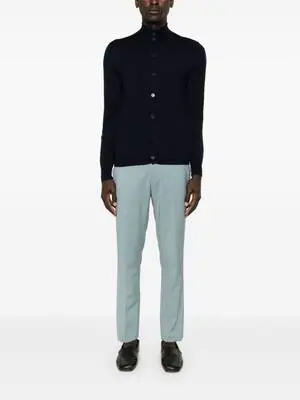 BALLANTYNE Roll-neck Wool Cardigan