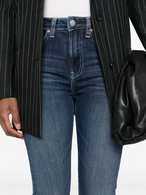 Ag Girlfriend Mid-rise Straight-leg Jeans