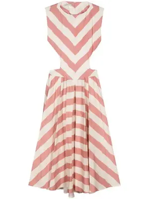 Philosophy Di Lorenzo Serafini Striped Midi Dress