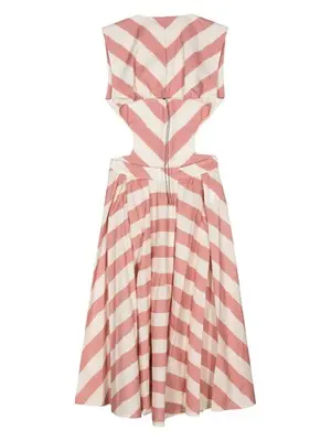 Philosophy Di Lorenzo Serafini Striped Midi Dress